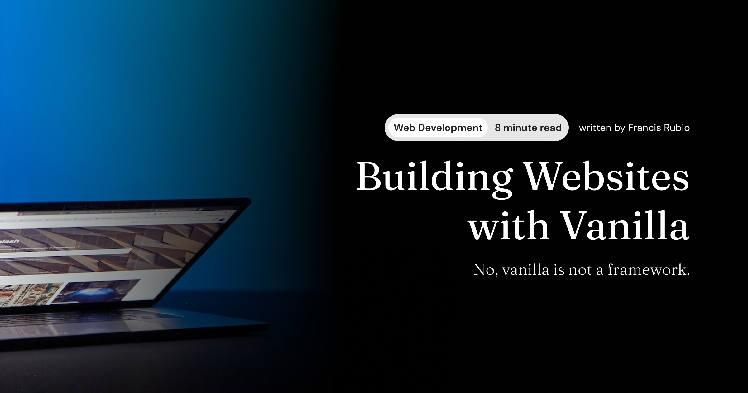 Building Websites with Vanilla